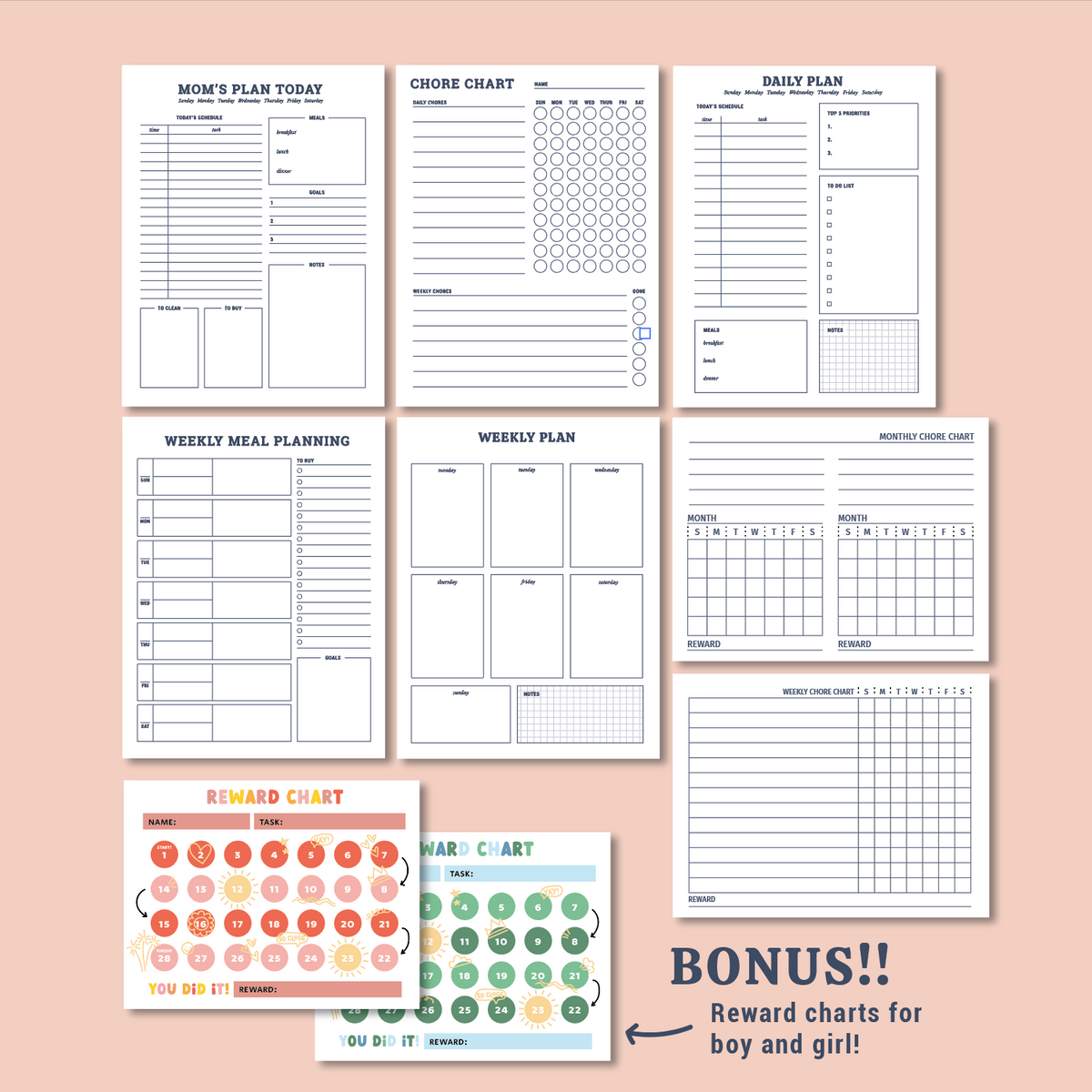Chore Charts and Reward Charts – Latter Day Baby