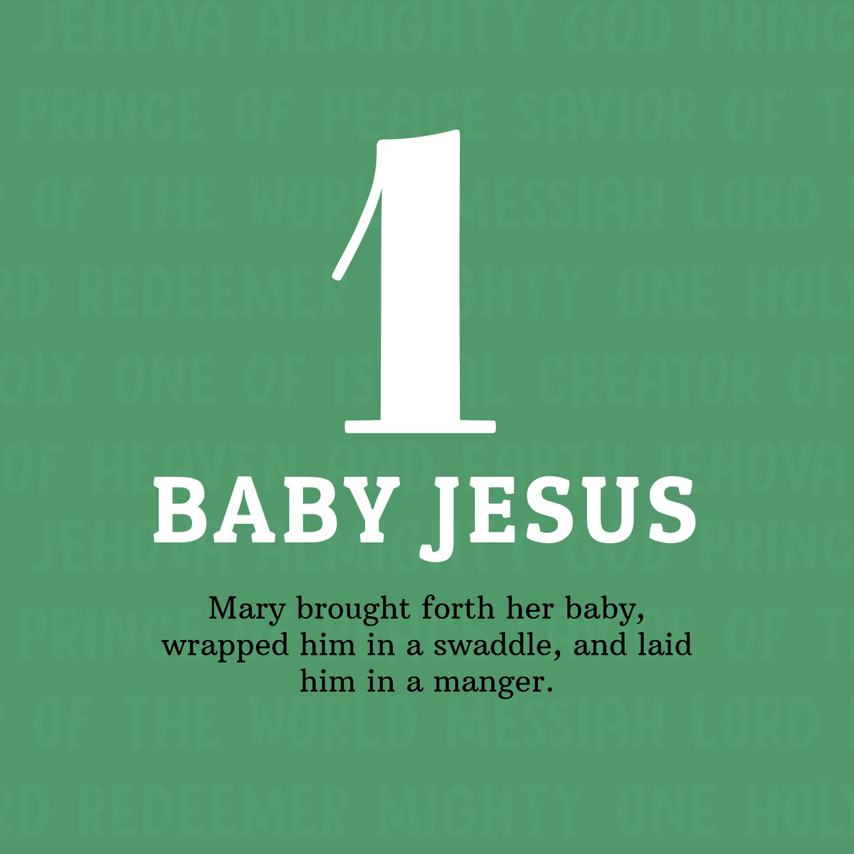 The Nativity - A Counting Primer – Latter Day Baby